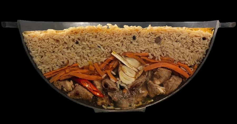 Authentic Uzbek Cast Iron Kazans Couldrons For Preparing Rice Pilaf ...